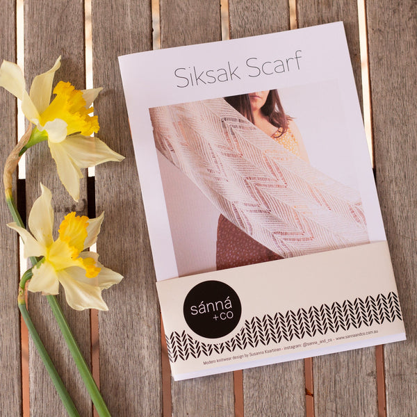 Louie & Lola Yarns - Sanna & Co. Knitting Pattern - SikSak Scarf